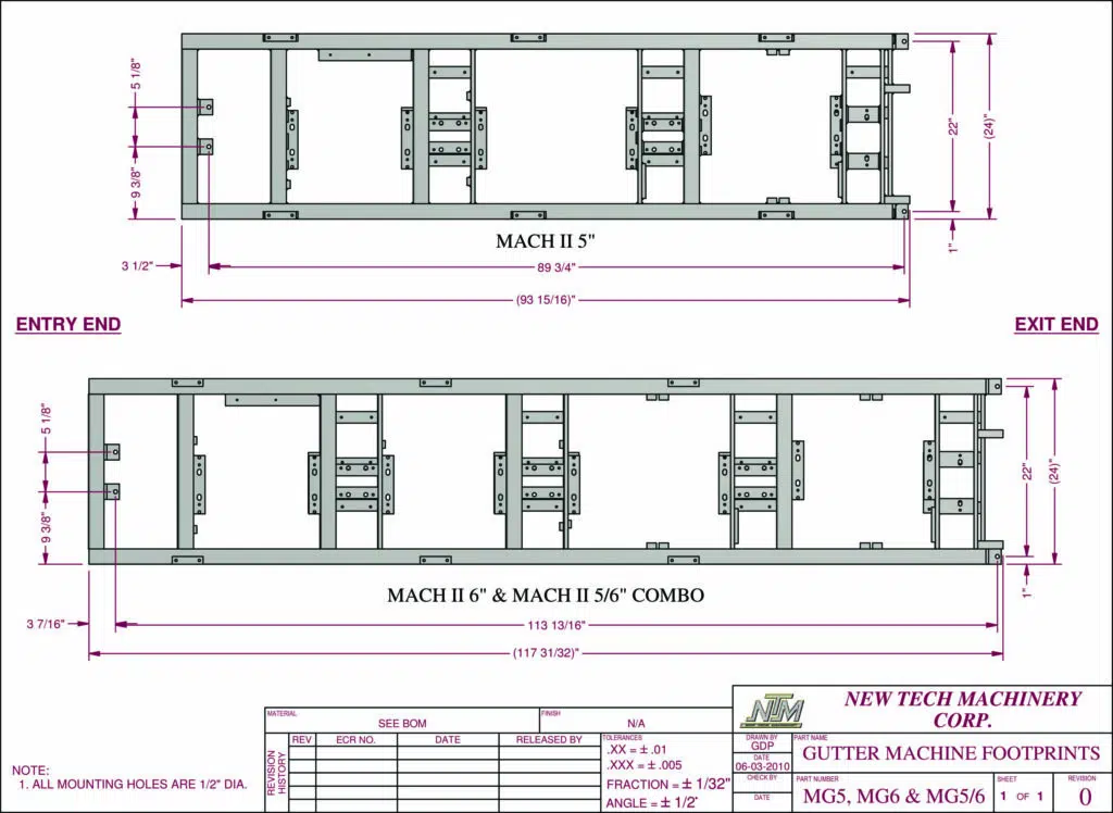 NTM MACH II™ 5″, 6″, & 5″/6″ Gutter Machines - NorthEastMetalSupplies